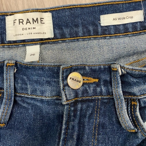 Frame Denim | Jeans | Frame Ali Wide Leg Crop Jeans Mellencamp 26 ...